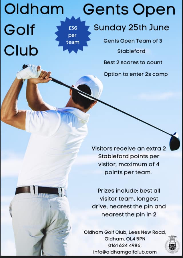 Past events at Oldham Golf Club 2023 - Oldham Golf Club