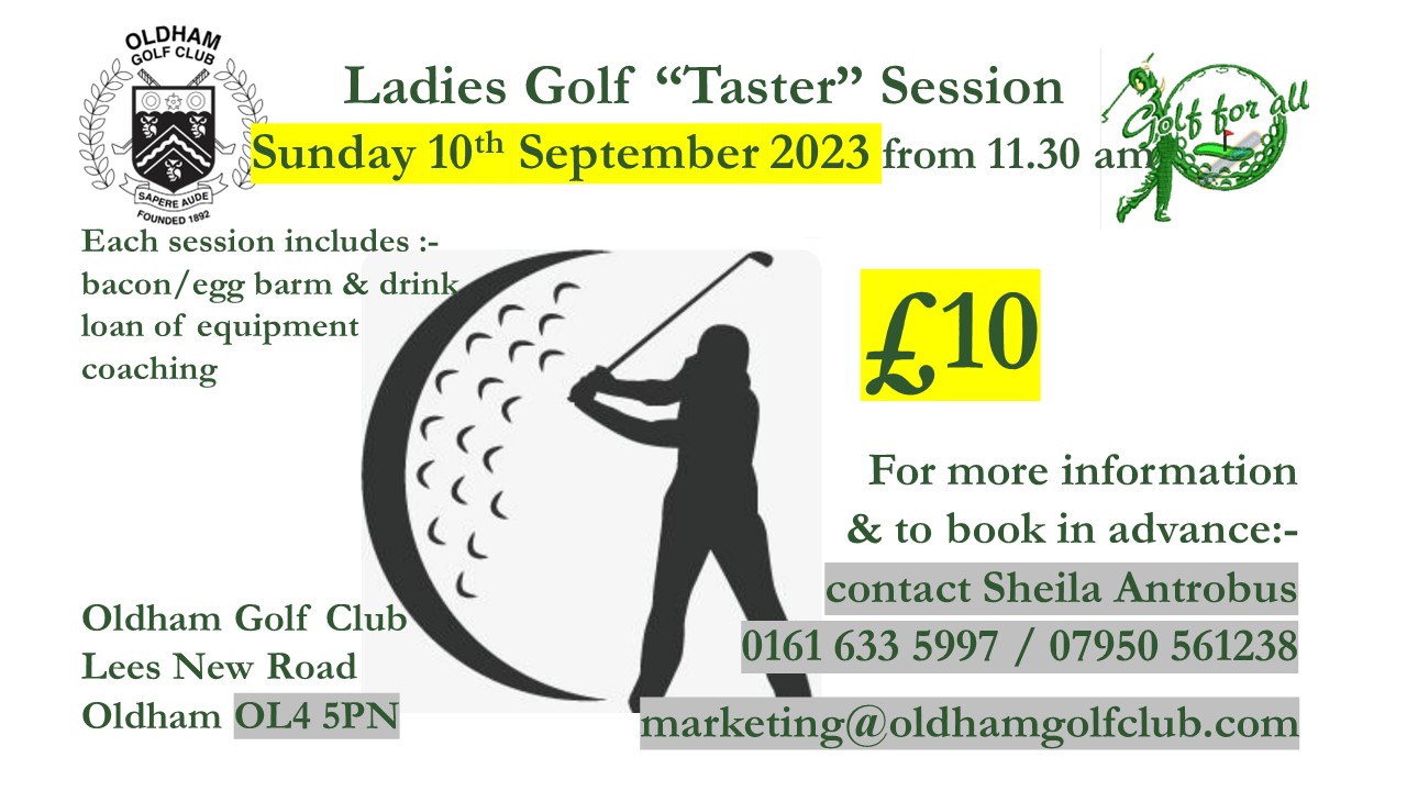 Past events at Oldham Golf Club 2023 - Oldham Golf Club